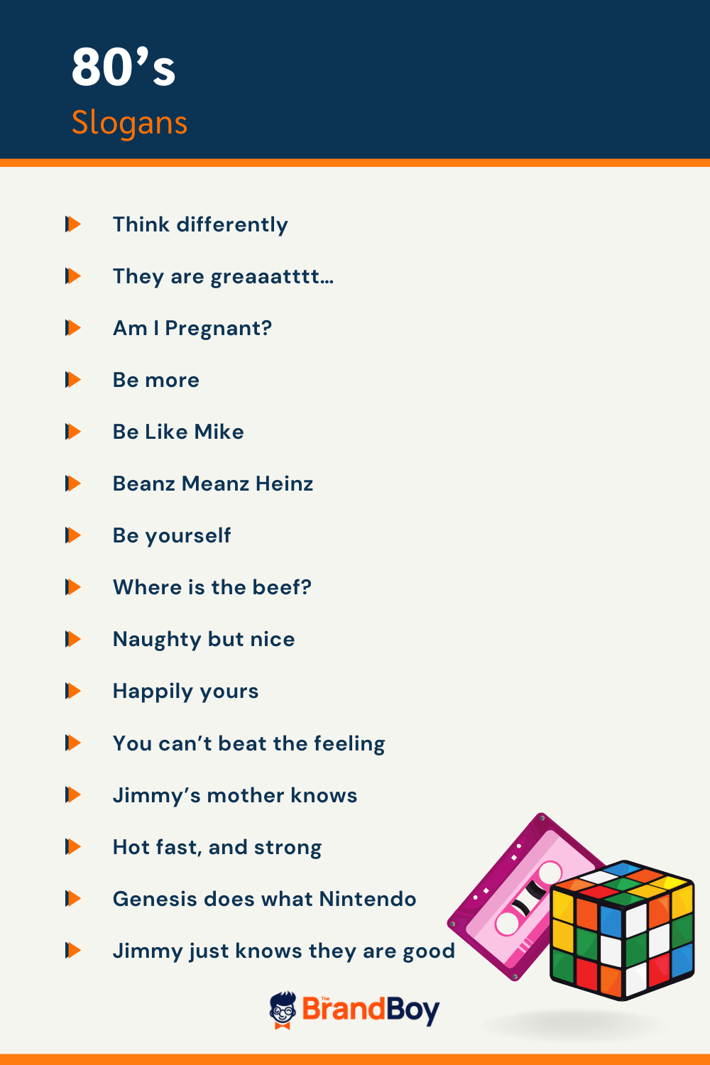 741+ Catchy 80's Slogans Collection