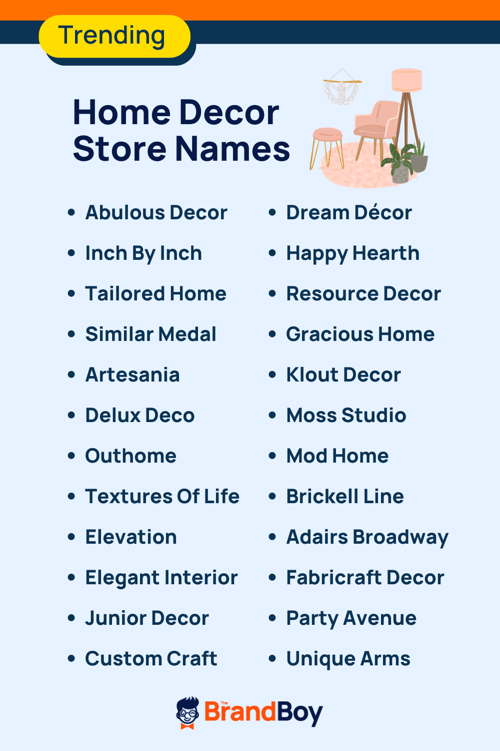 1022+ Home Decor Business Name Ideas ( Video+ Infographic)