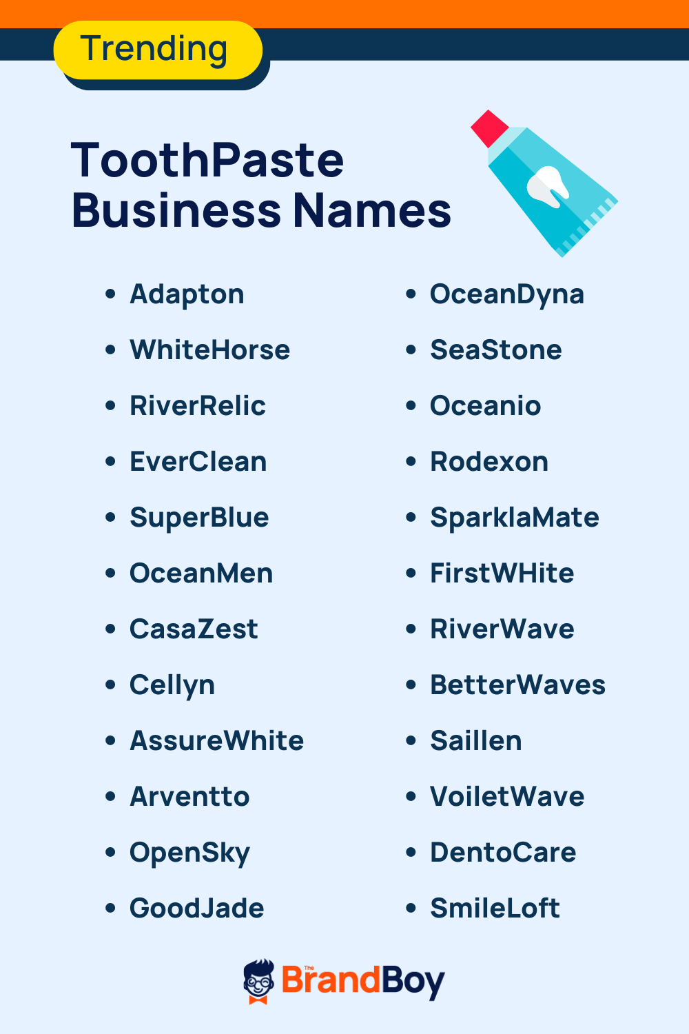 988+ Toothpaste Company Name Ideas to Attract Smiles!