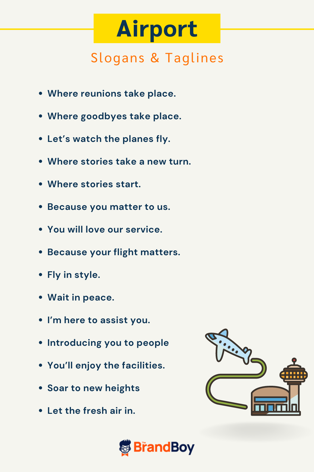 571+ Best Airport Slogans and Taglines (Generator + Guide) -Thebrandboy.com