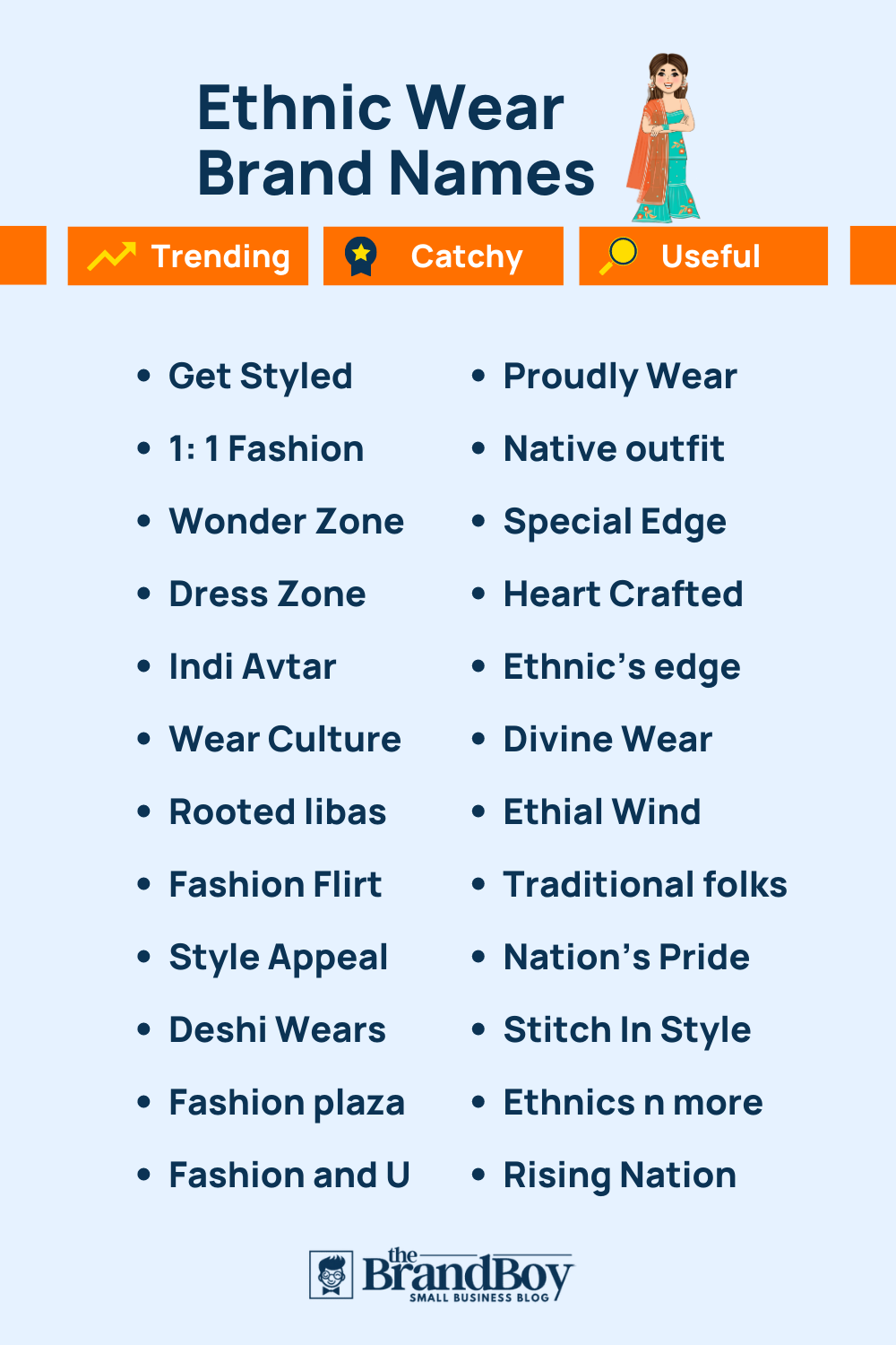 695+ Ethnic Wear Brand Names Ideas With (Guide And Generator) - BrandBoy