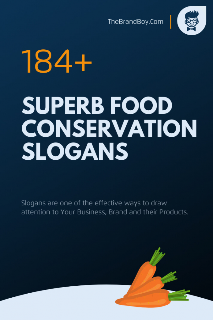 95+ Superb Food Conservation Slogans - thebrandboy.com