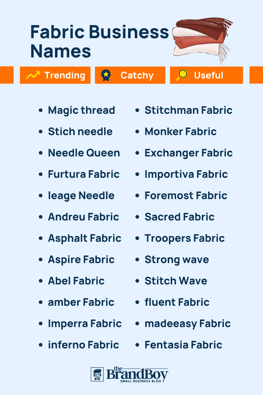 1238+ Textile Business Names Ideas - theBrandBoy.Com