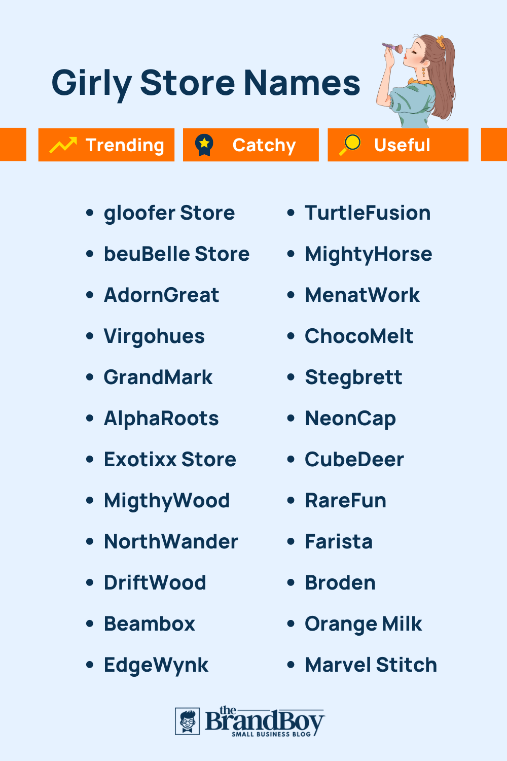 1850+ Best Girly Business Names Ideas (Examples+ Generator) - BrandBoy