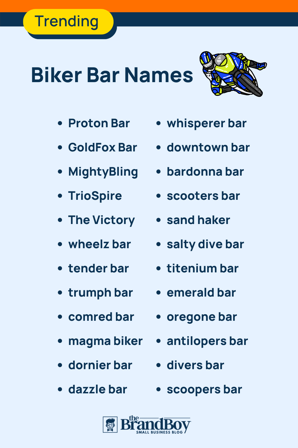 379+ Catchy Biker Bar Names That Will Rev Up Your Business ...
