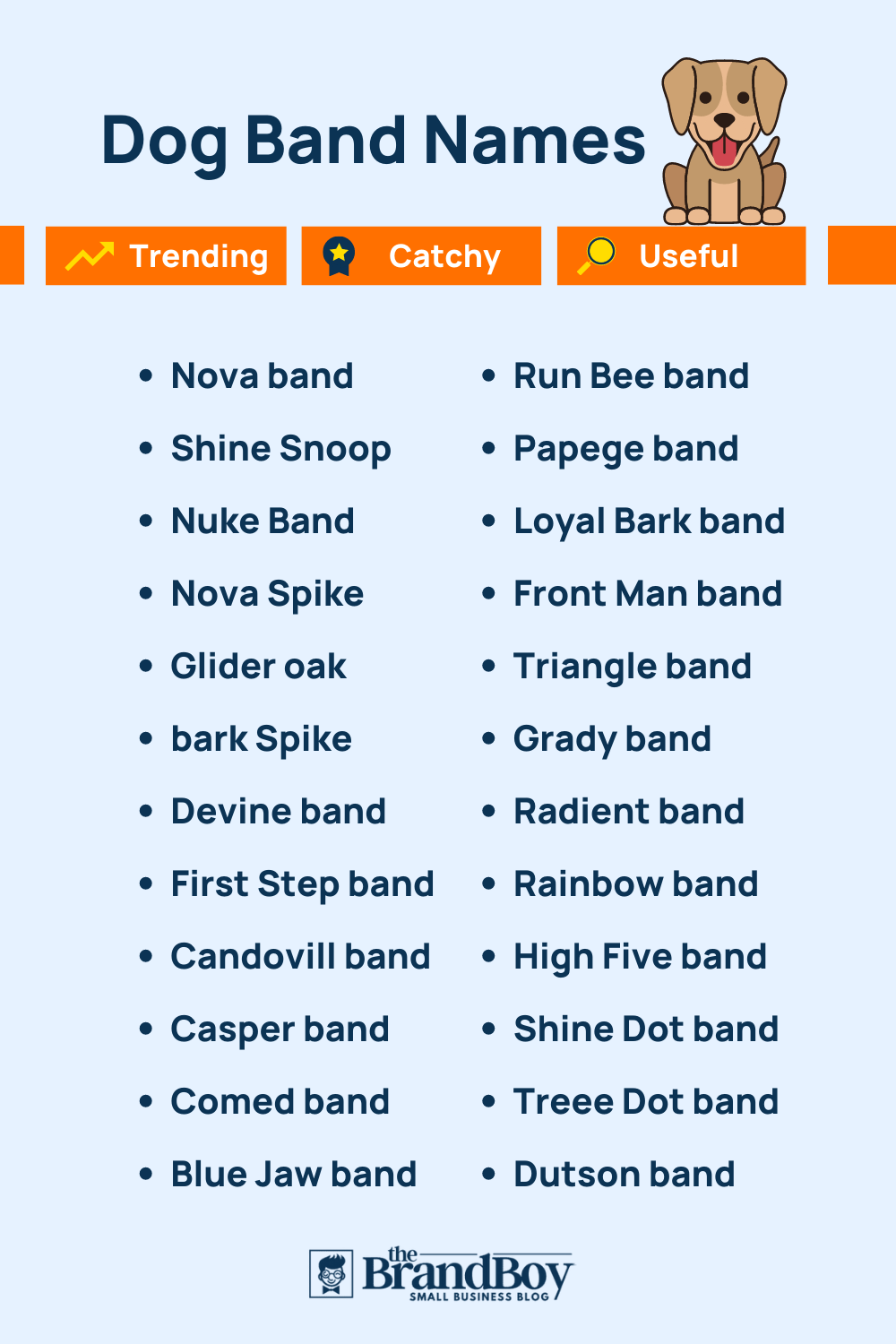 60+ Cool Dog Band Names - theBrandBoy.Com
