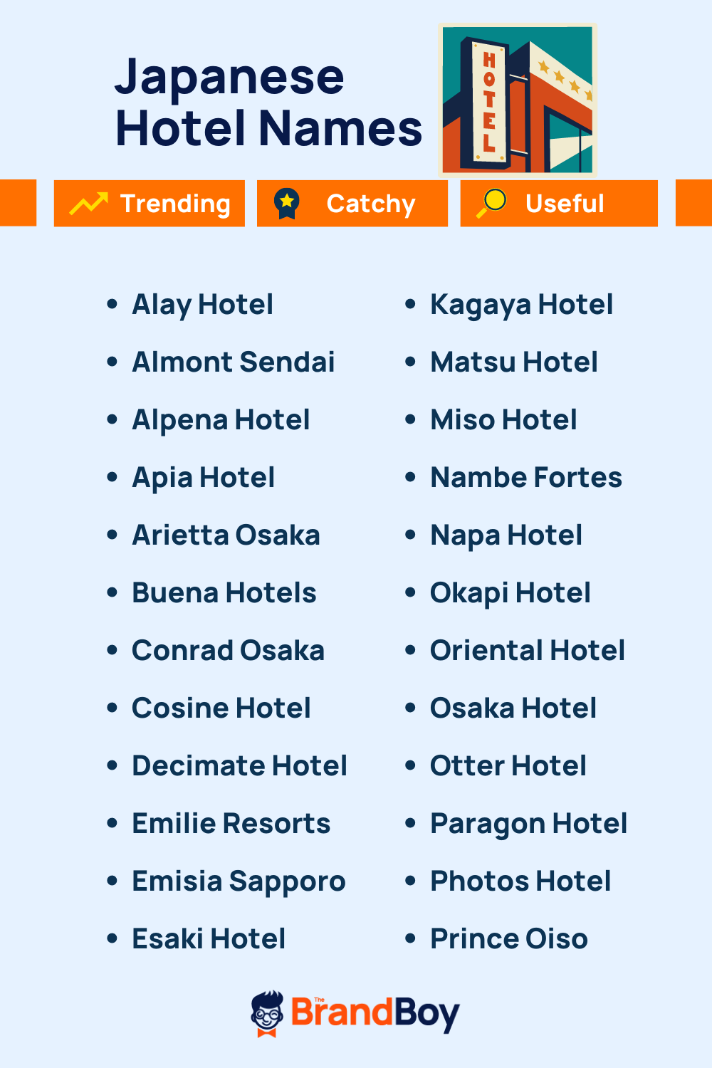 174+ Best Japanese Hotel Names Ever - theBrandBoy