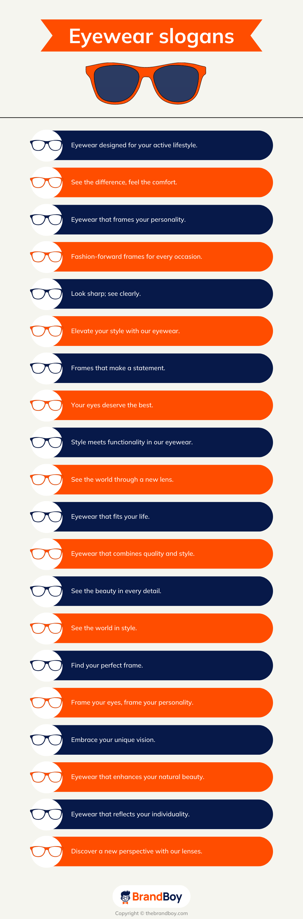 277+ Catchy Eyewear Slogans And Taglines - theBrandBoy