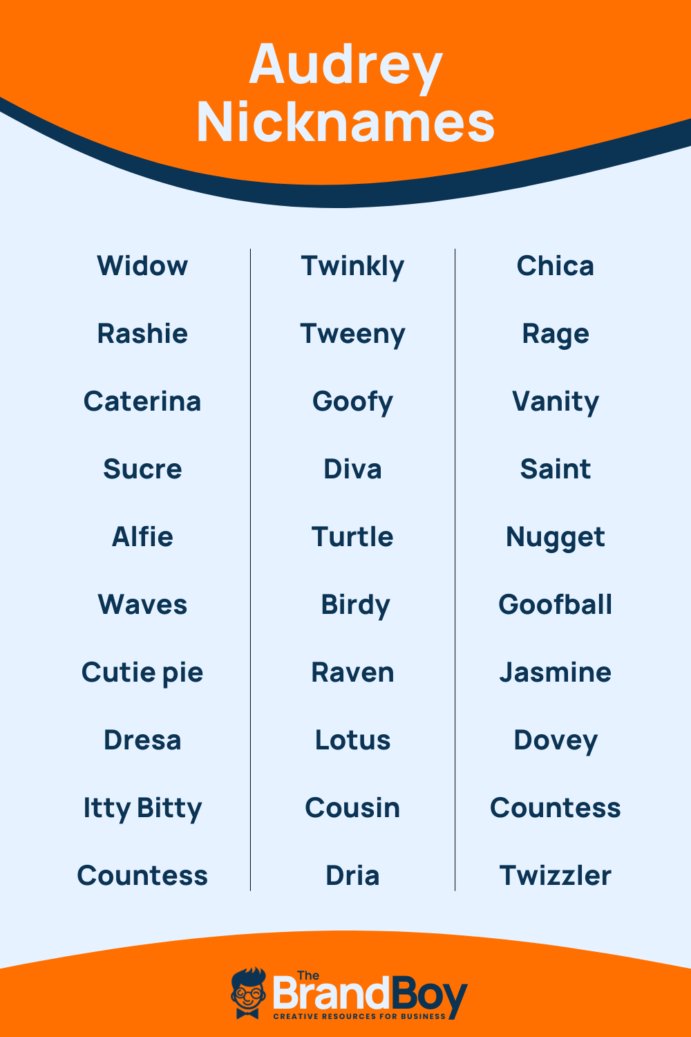 Audrey Nicknames: 628+ Cool and Catchy Nicknames - BrandBoy