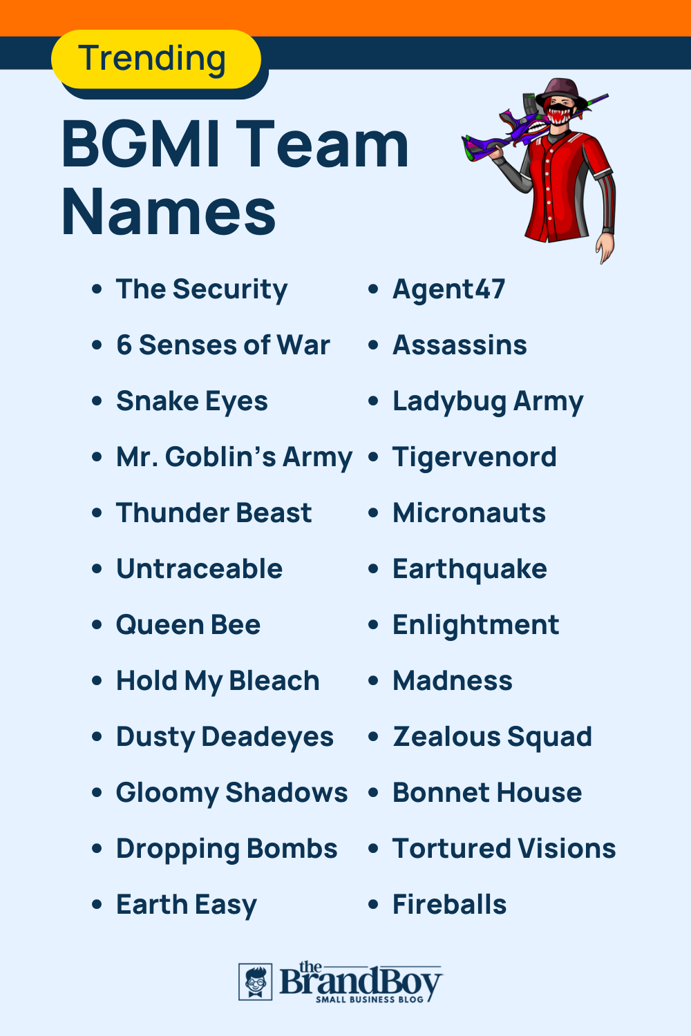 600+ Cool BGMI Team Names Ideas (Generator) - BrandBoy