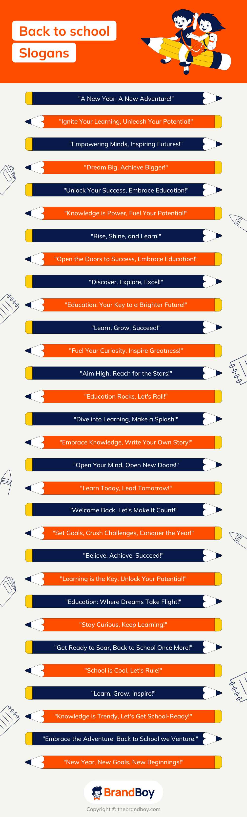 760+ Best Back To School Slogans | thebrandboy.com