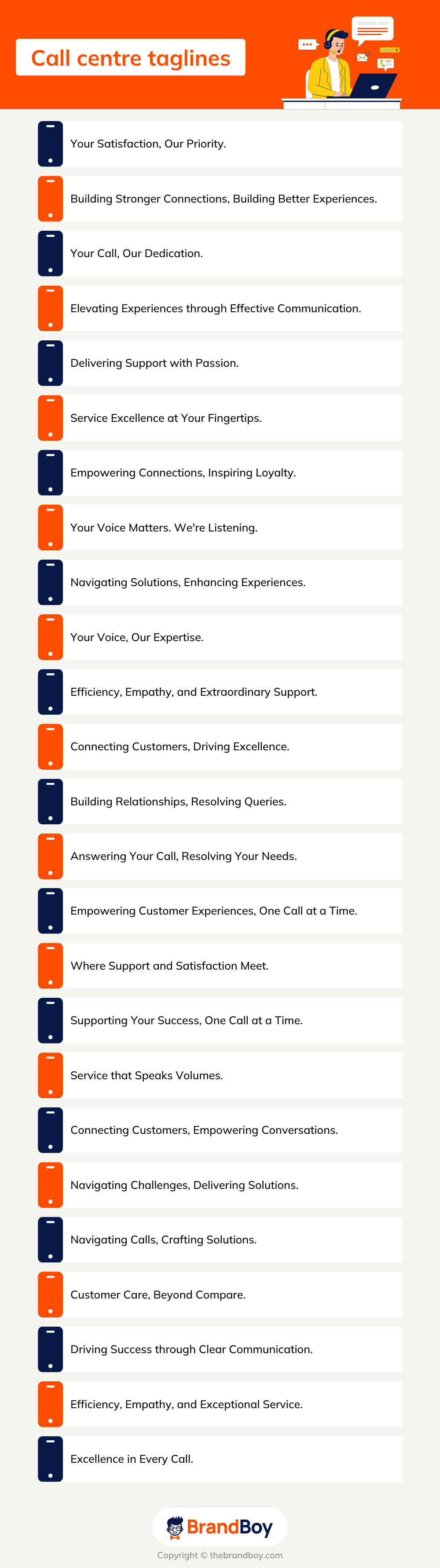 859+ Call Center Slogans and Taglines (Generator + Guide) - BrandBoy