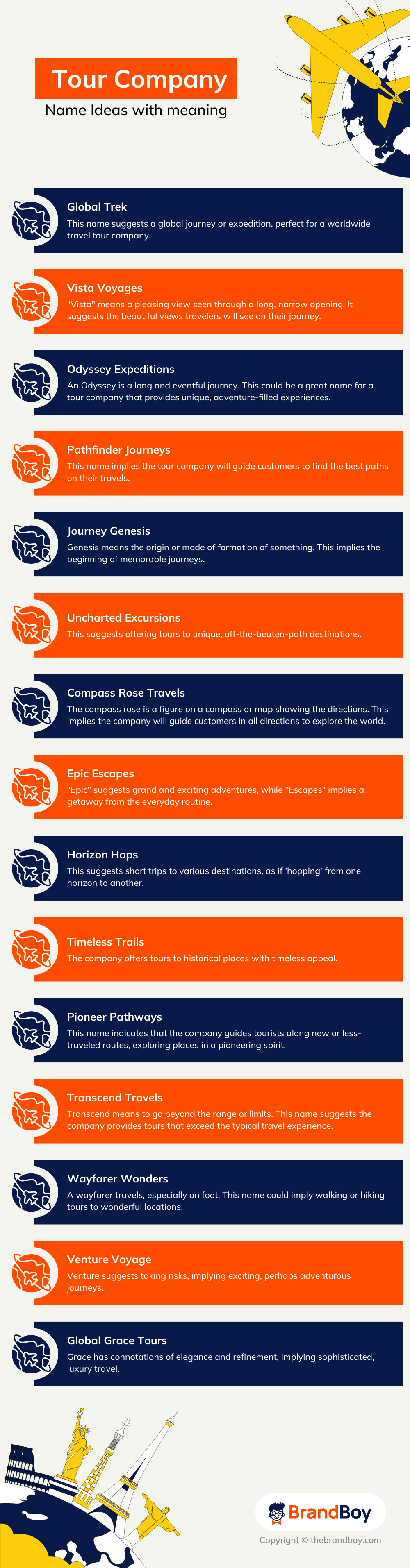675 Tour Company Names Ideas Examples Generator TheBrandBoy Com