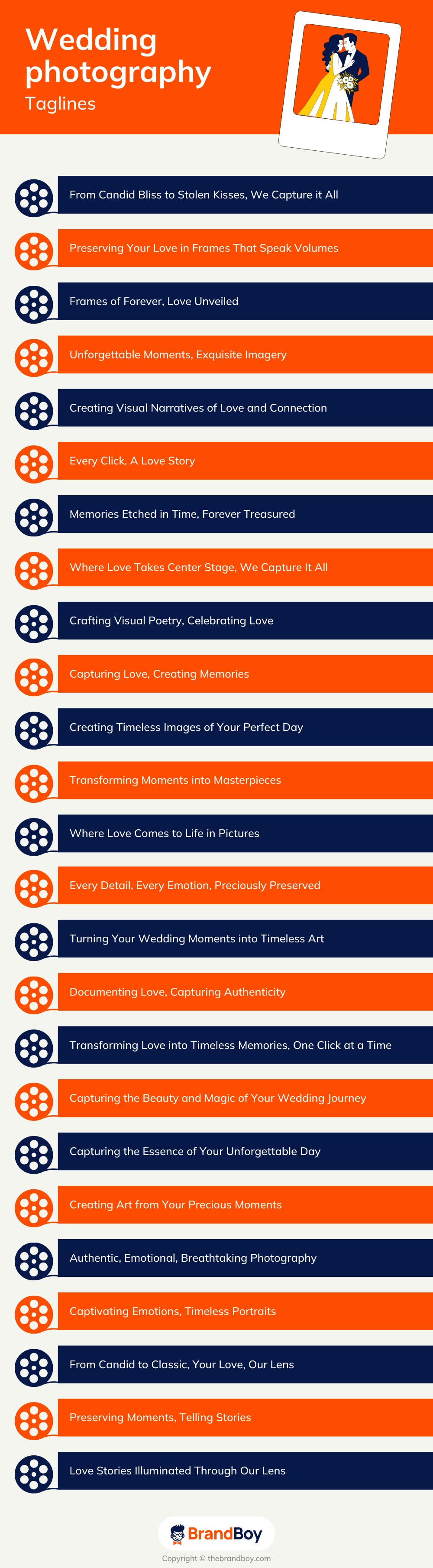 650+ Wedding Photography Slogans And Taglines (Generator + Guide ...