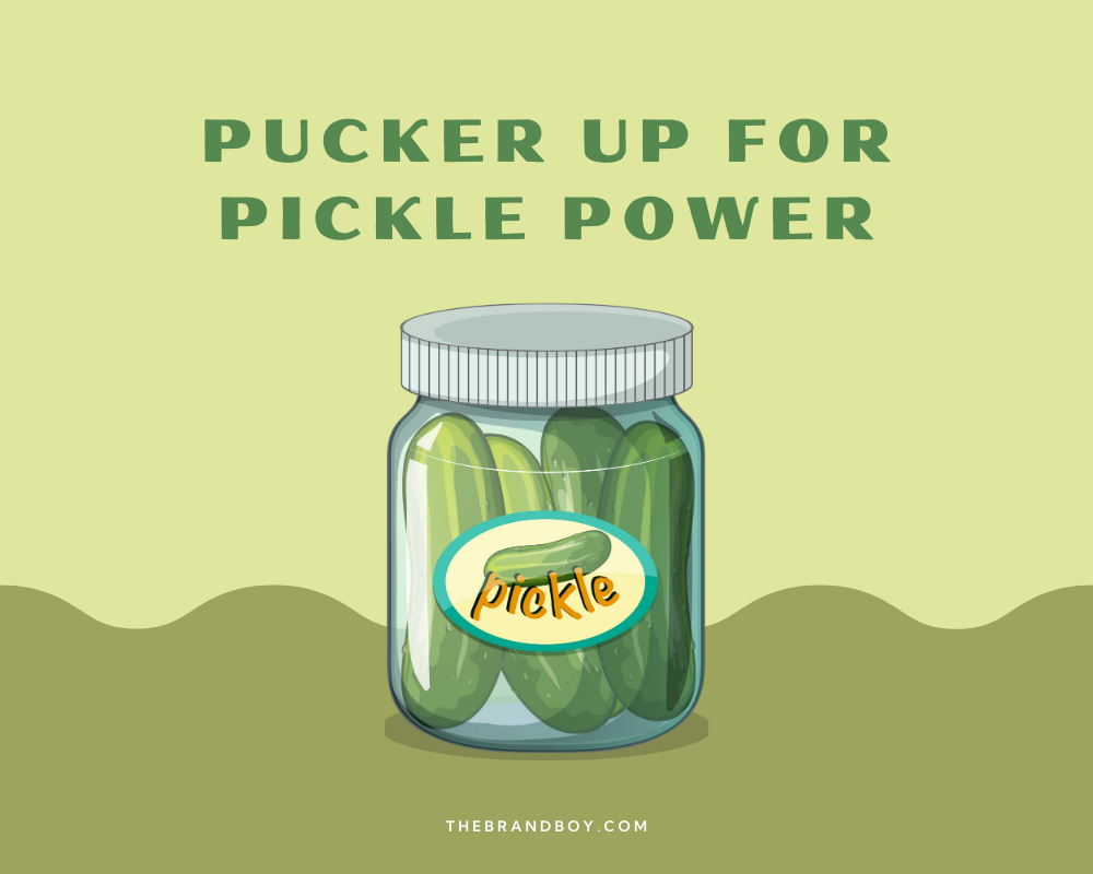 615+ Catchy Pickle Slogans Collection - thebrandboy