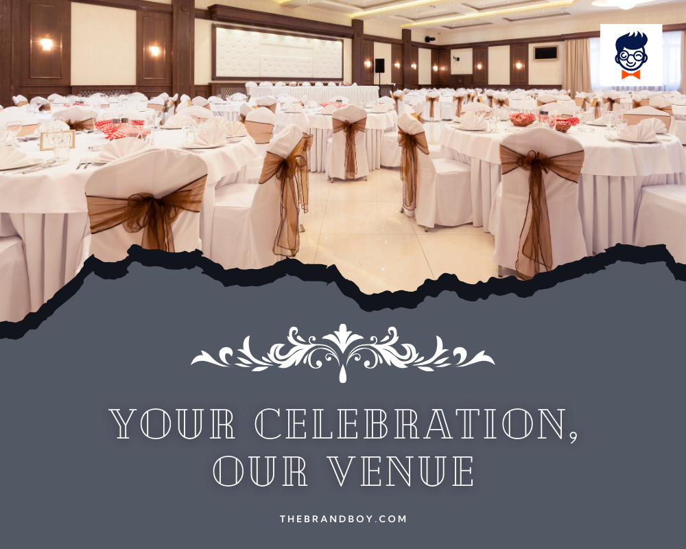 742+ Creative Banquet Hall Slogans And Taglines (Generator + Guide ...