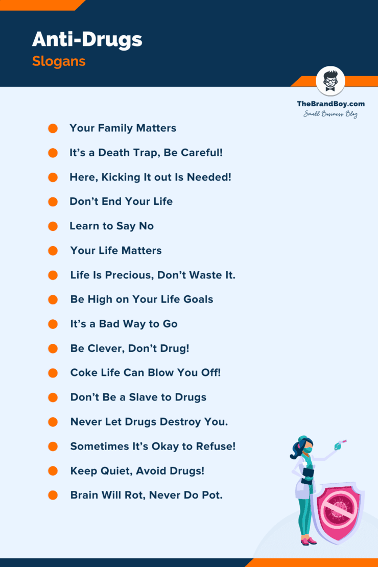 850+ Motivating Anti-Drugs Slogans And Sayings