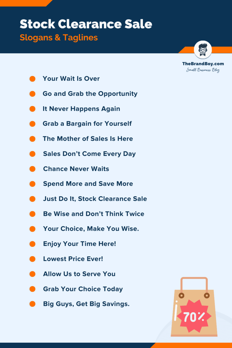 3376+ Brilliant Sale Slogans And Taglines Attract Customers - BrandBoy