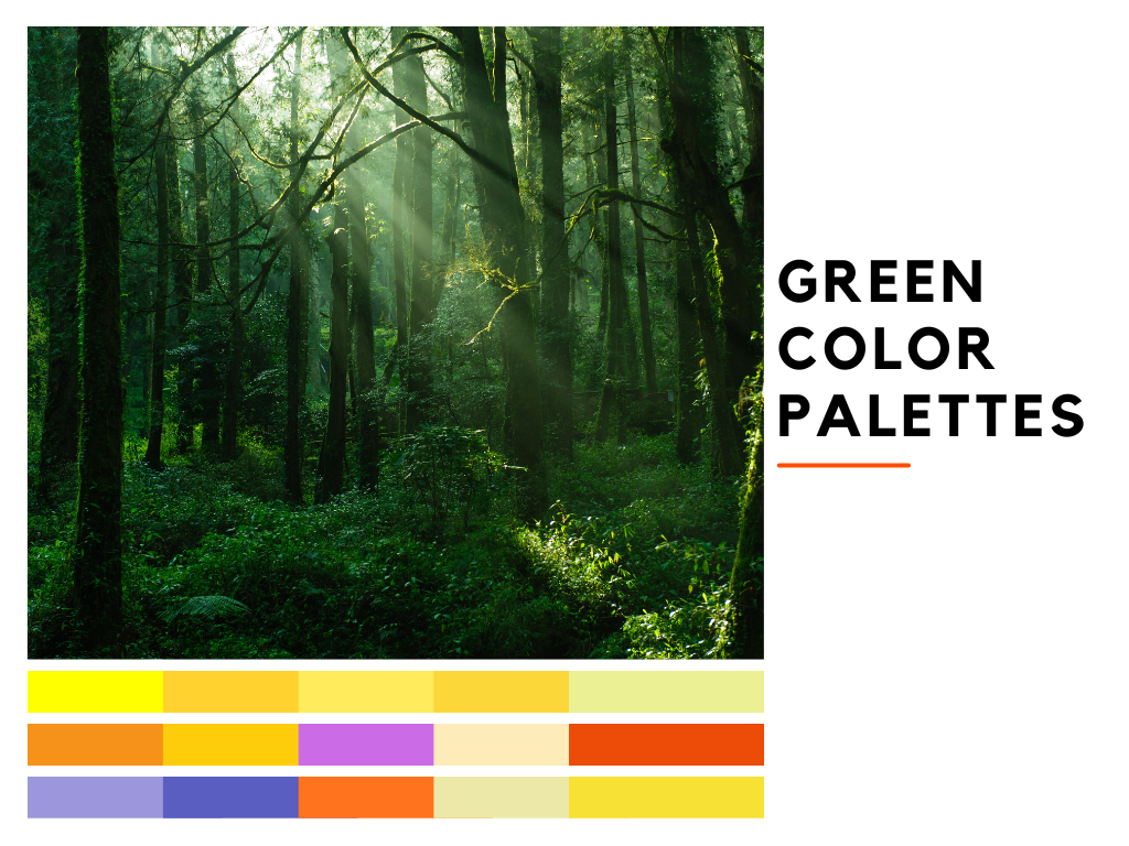 100+ Green Color Palettes To Elevate Your Design Projects