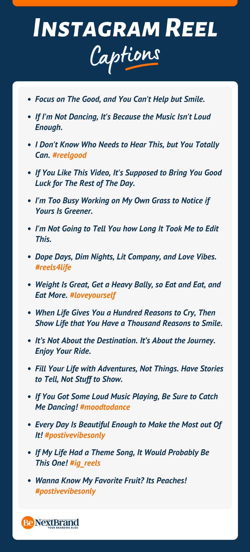 120+ Cute Reels Captions for Instagram to Make Your Own - BeNextBrand